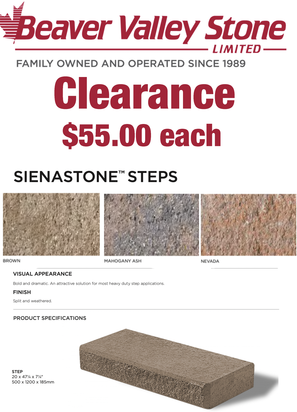 Beaver Valley Stone Ltd. | On Sale / Clearance